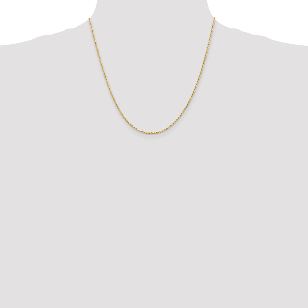 1.5MM 10K GOLD ROPE DC CHAIN – Daniel Jeweler